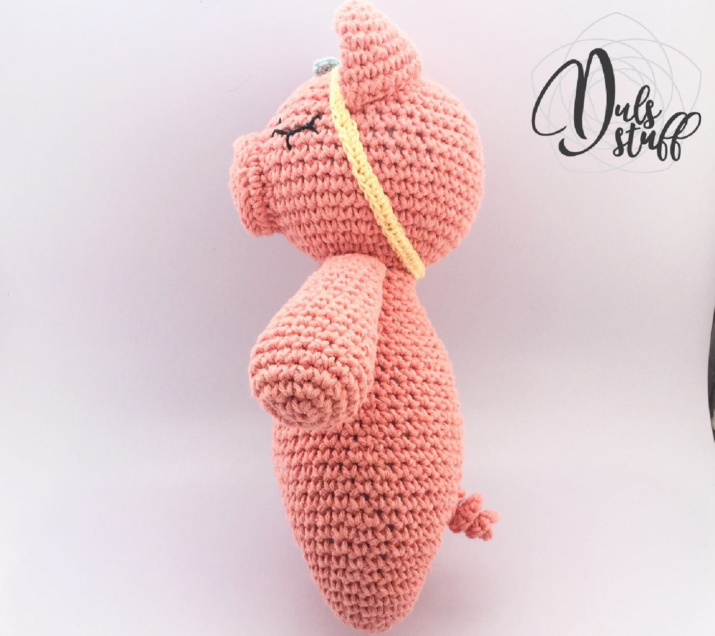 Pig amigurumi crochet pig little pig amigurumi pig with | Etsy