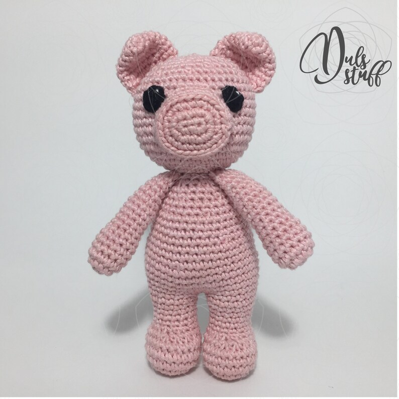 CROCHET PATTERN in English Emma the Pig 18 Cm/7 In. Pig - Etsy