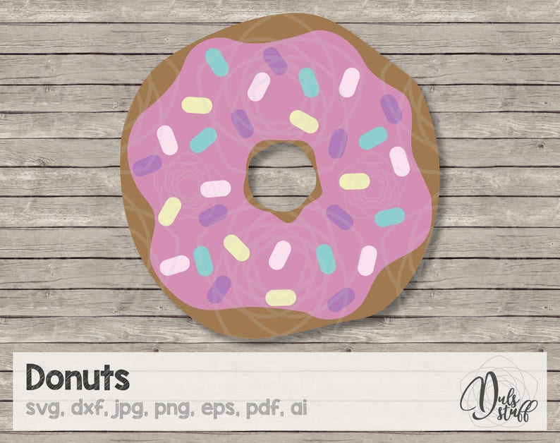 Donut Svg Bundle Set of 4 Donut Svg Svg Donut Cut Files | Etsy