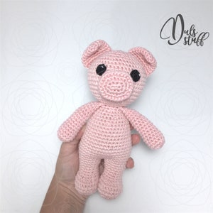 CROCHET PATTERN in English Emma the Pig 18 Cm/7 In. Pig Amigurumi Piggy ...