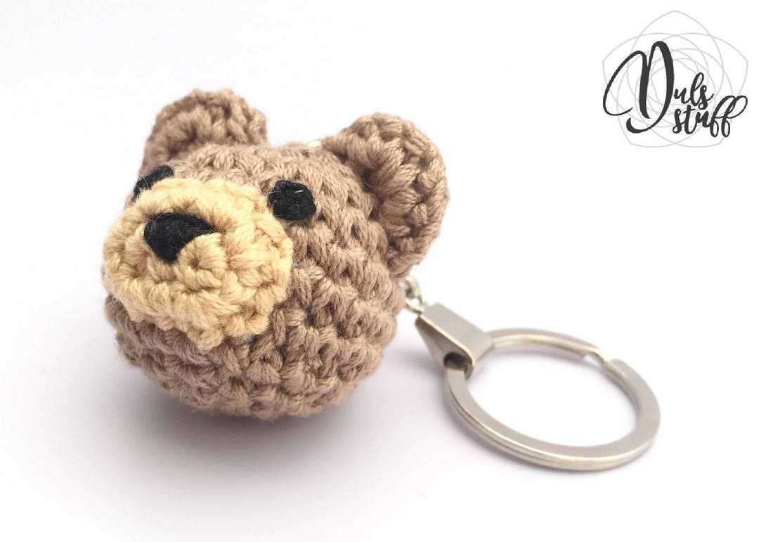 Bear Crochet Keychain Bear Crochet Bear Amigurumi Bear - Etsy