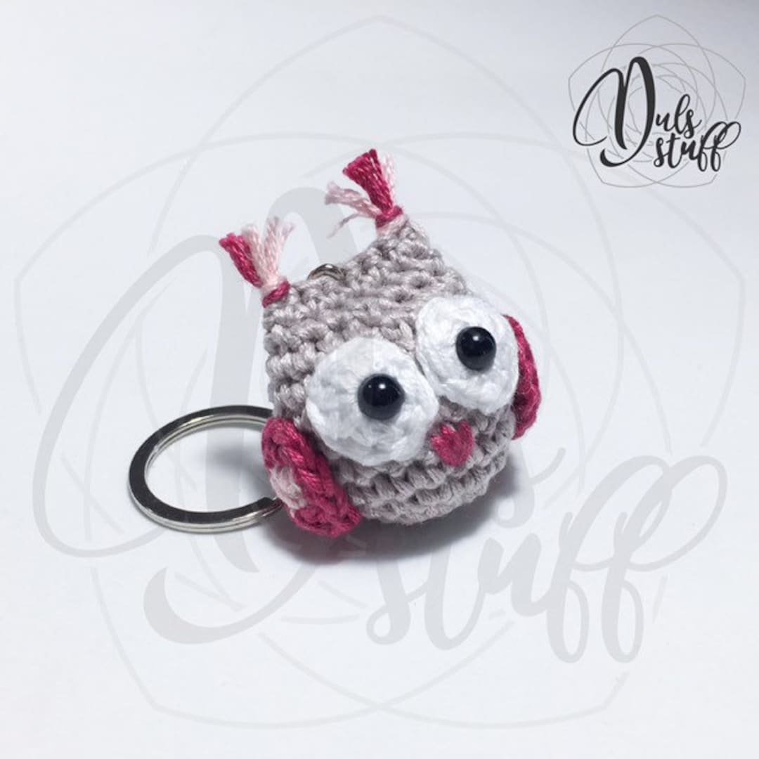 Owl Crochet Keychain, Crochet Owl, Owl Amigurumi, Crochet, Bag Charm ...