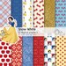 Snow White Digital Paper Pack, Instant Download, 12" X 12" - Etsy