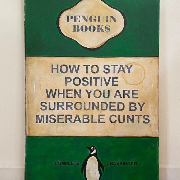 Penguin Book Poster - Etsy UK