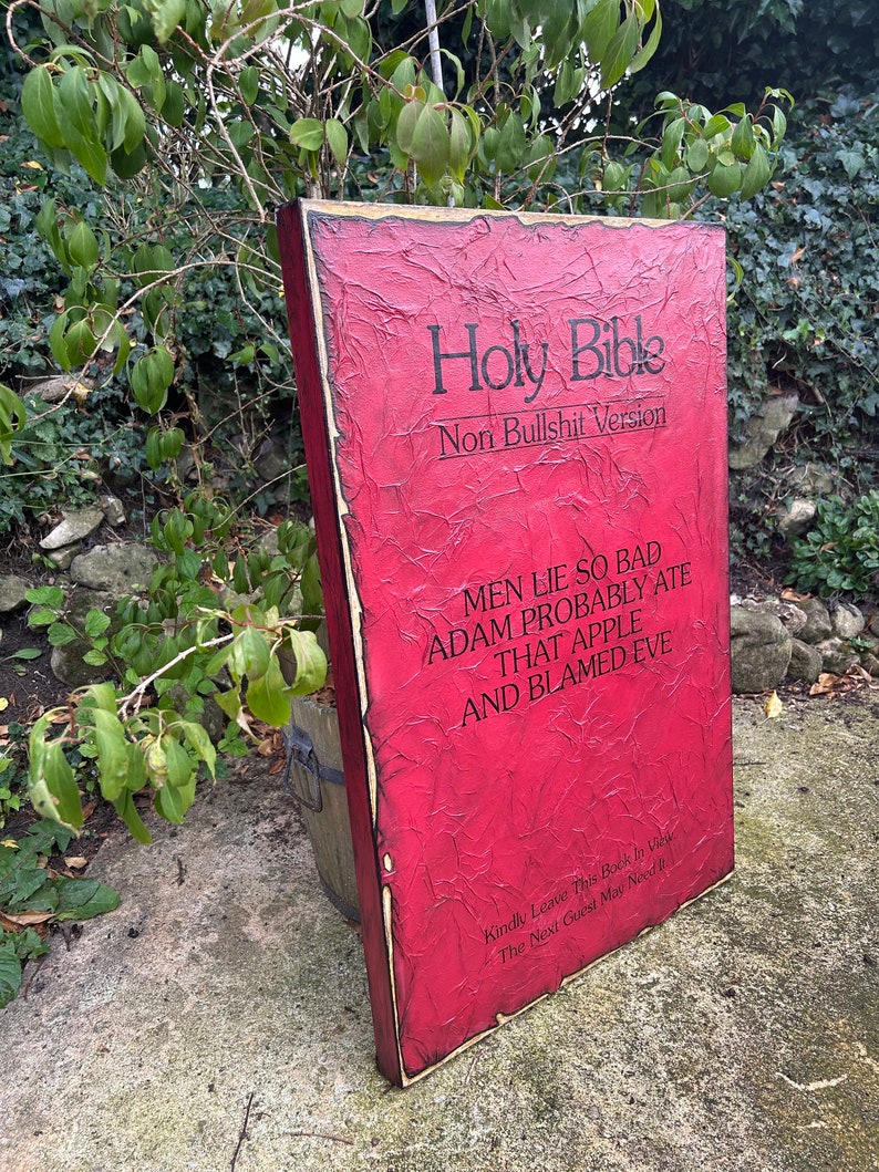 SALE Holy Bible Adam and Eve Book Cover Art Box Canvas - Etsy UK
