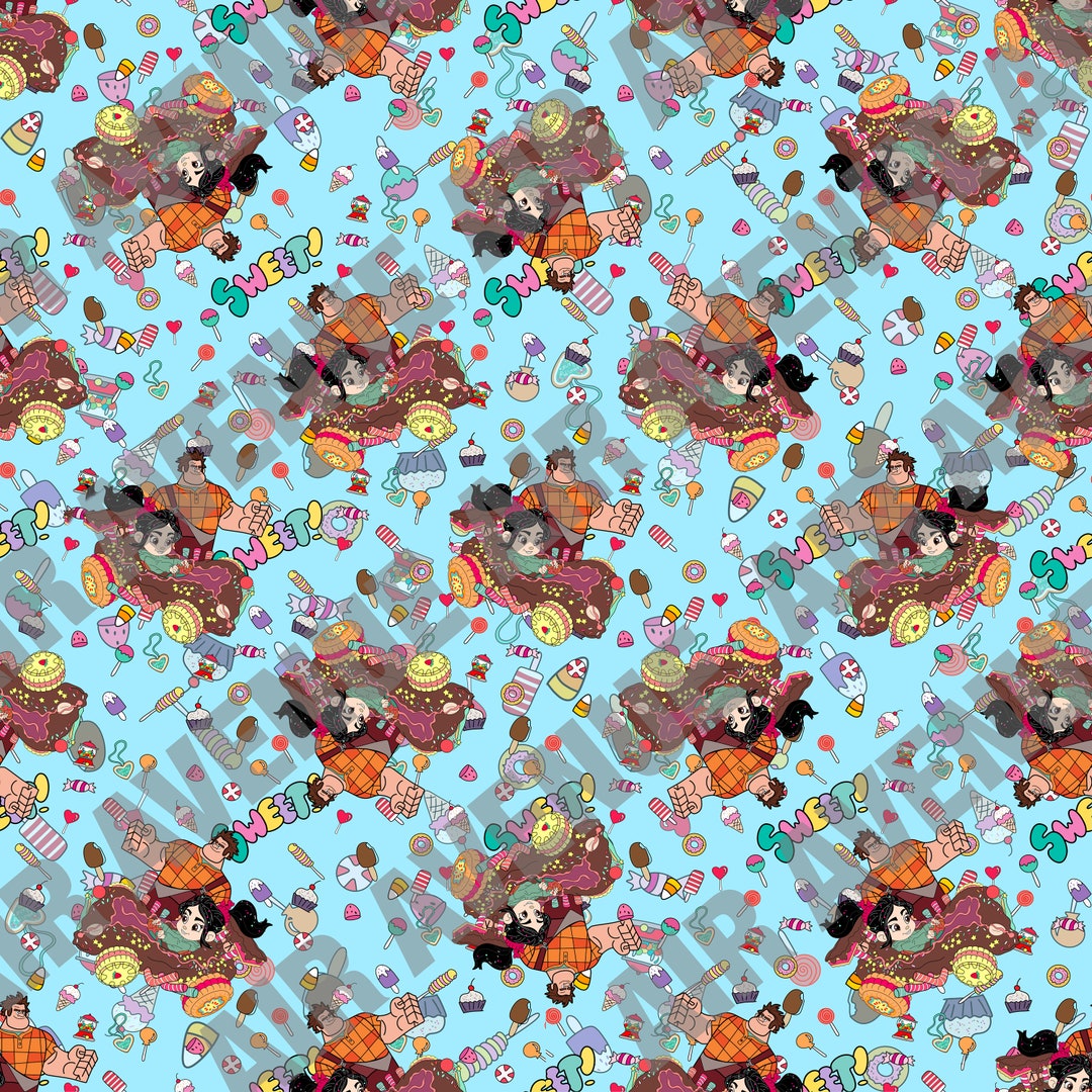 Wreck It Seamless Pattern Digital Download - Etsy