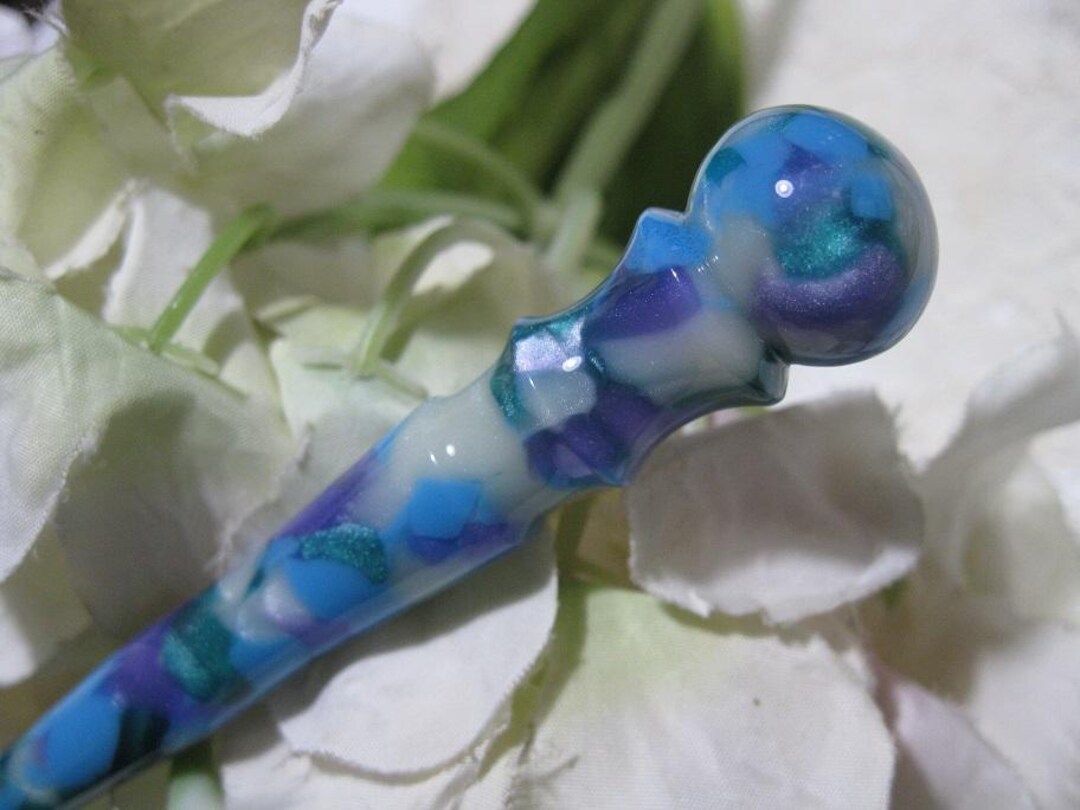 Caribbean Crystals -- Acrylic Hair Stick - Etsy