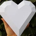 Printable Paper Model of Hearts - Folding 3d - Diy Template - Etsy