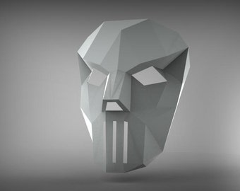 MF Doom Mask Printable Paper Model 3D Papercraft Model Download PDF ...