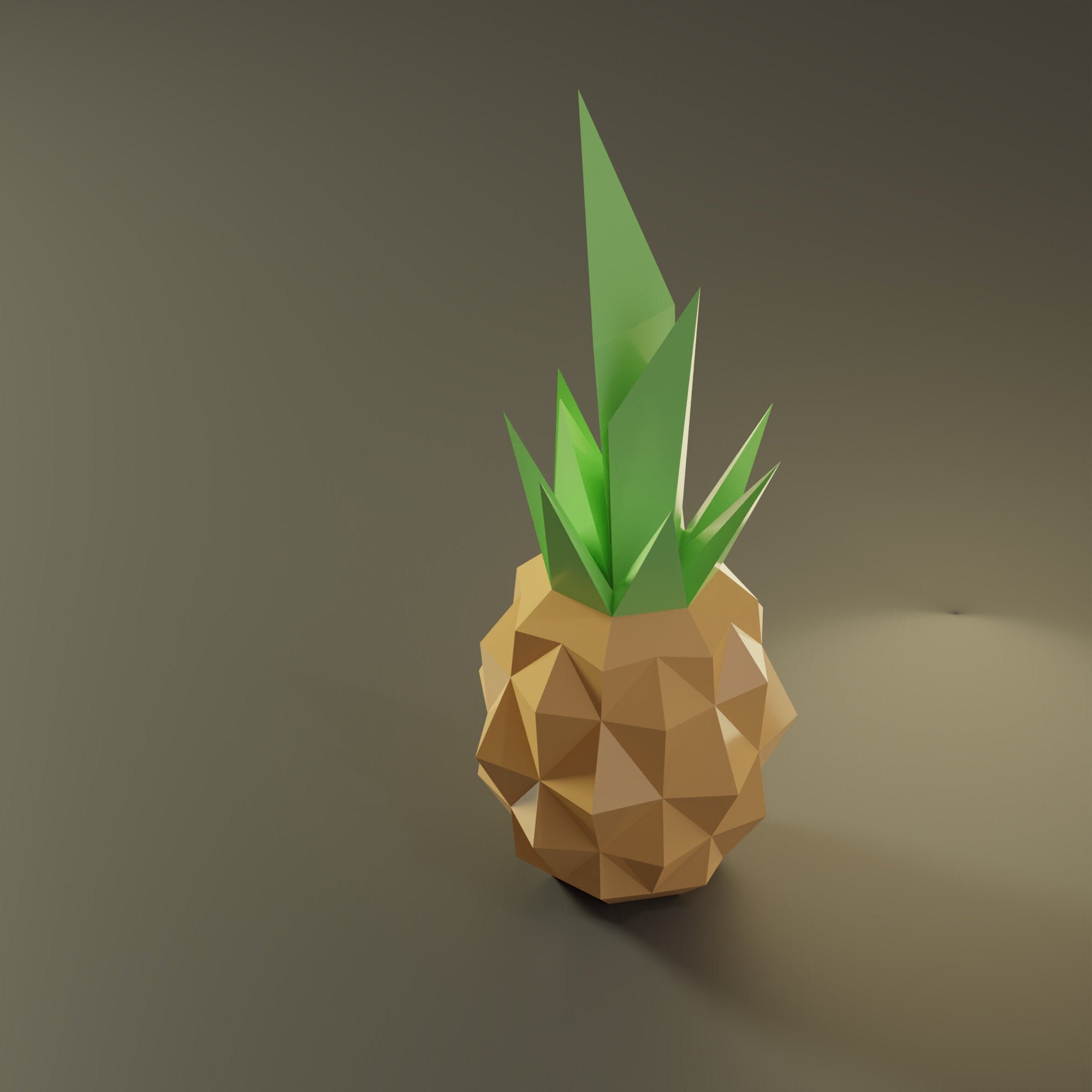 Pineapple Papercraft Template - Etsy Canada