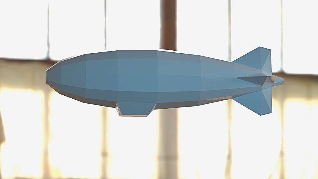 Blimp-Luftschiff Zeppelin Balloon.. die Leute nennen es viele Namen. Es ...