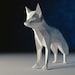 Arctic Fox Papercraft Pattern DIY Origami Model Downloadable PDF ...