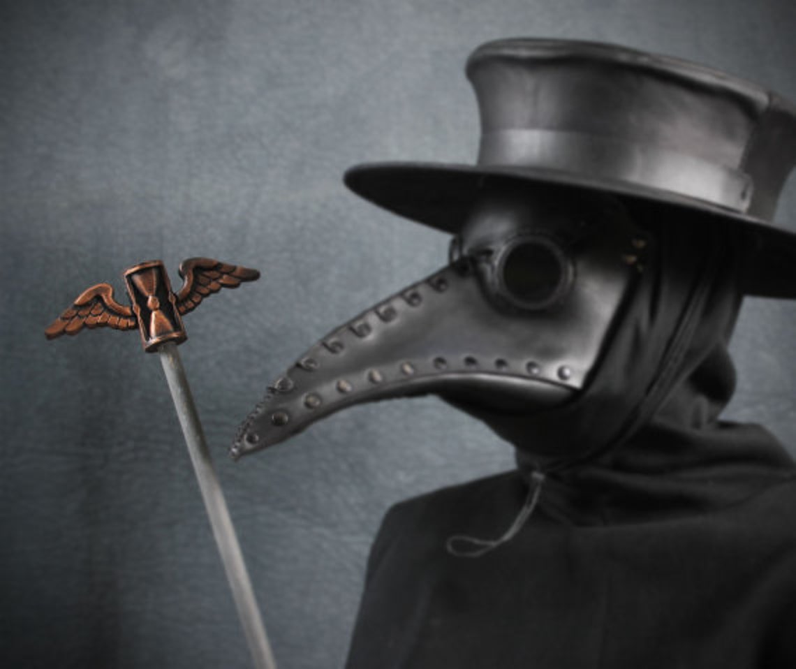 Printable Plague Doctor Mask PDF, DIY Folding Paper Model Papercraft ...