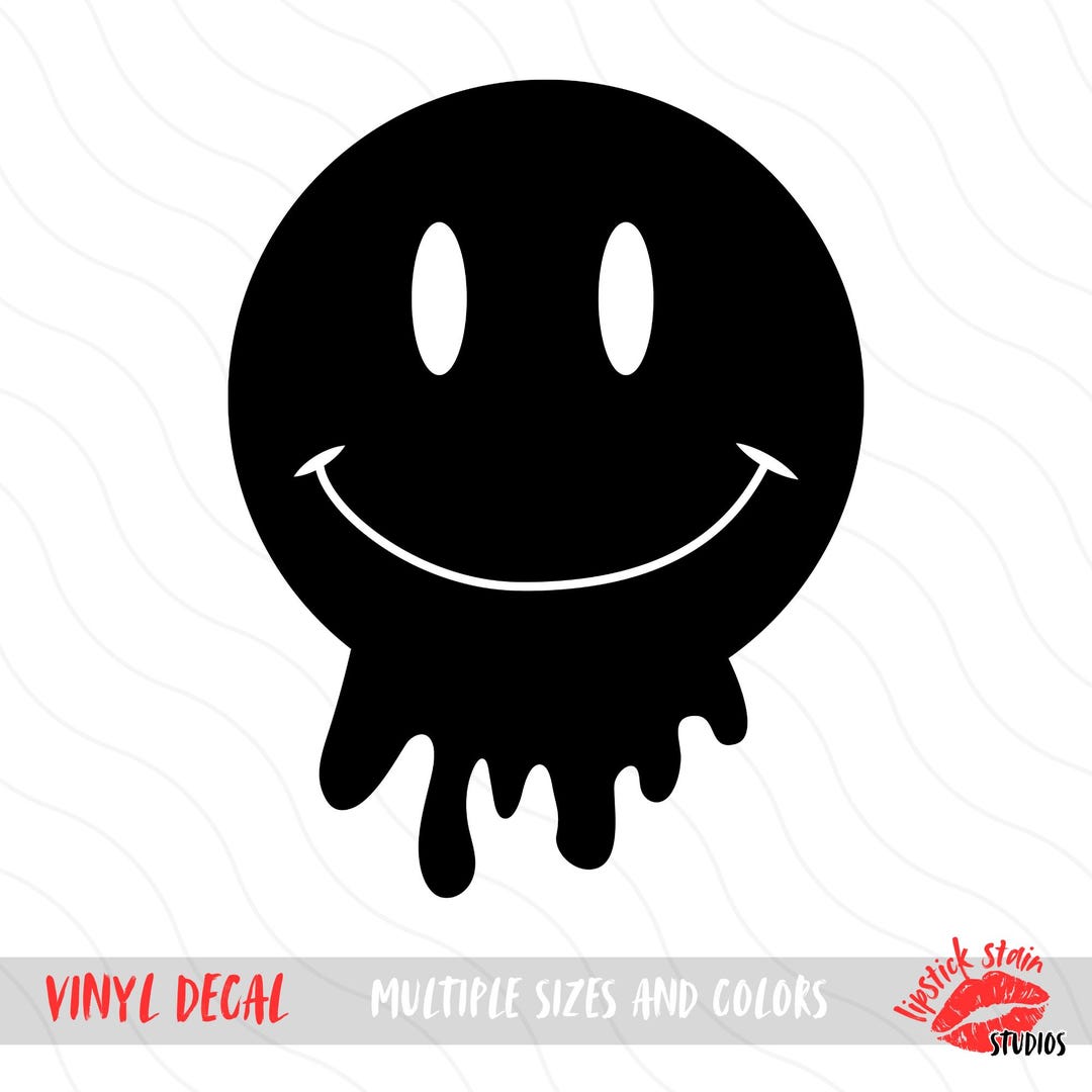 Smiley Face Decal - Etsy