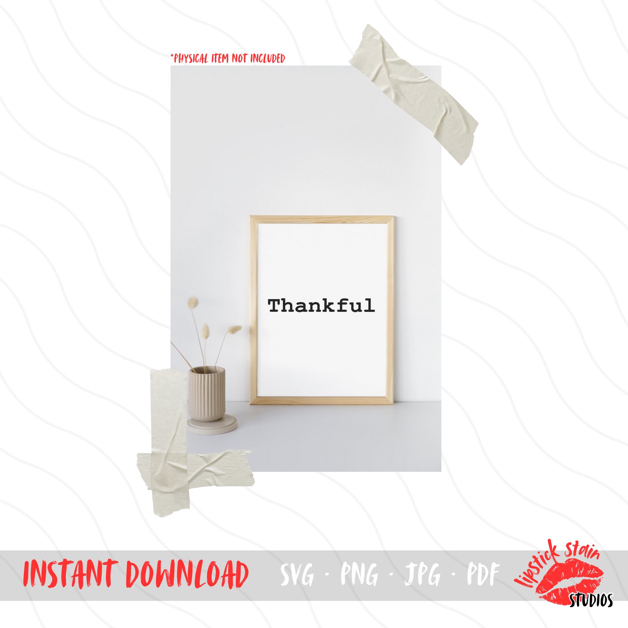 Thankful SVG - Etsy