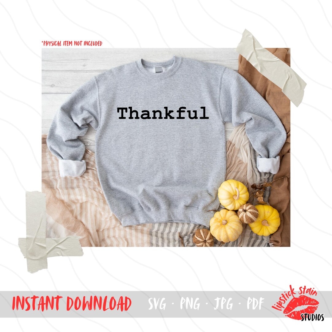 Thankful SVG - Etsy