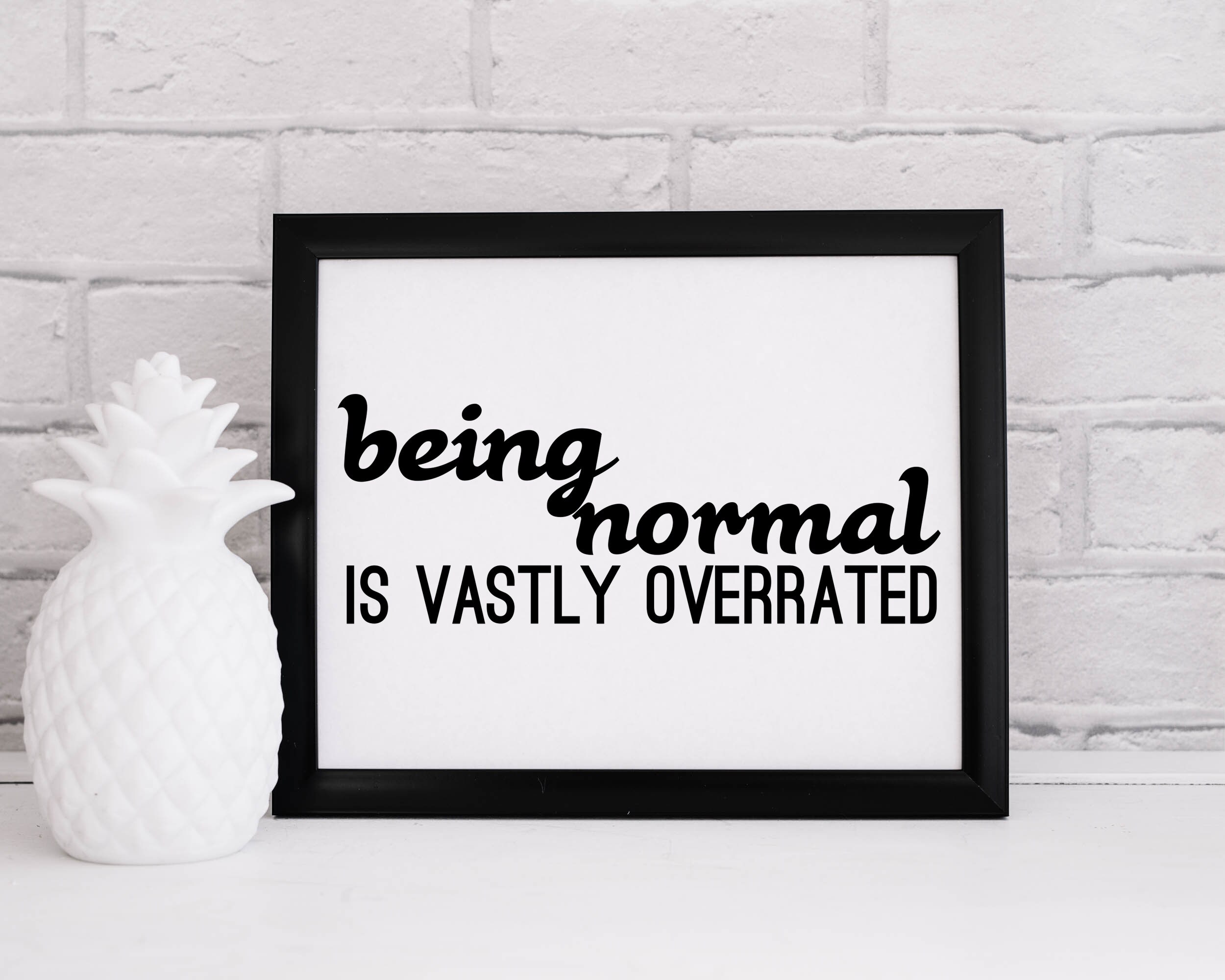 Being Normal is Vastly Overrated SVG - Etsy