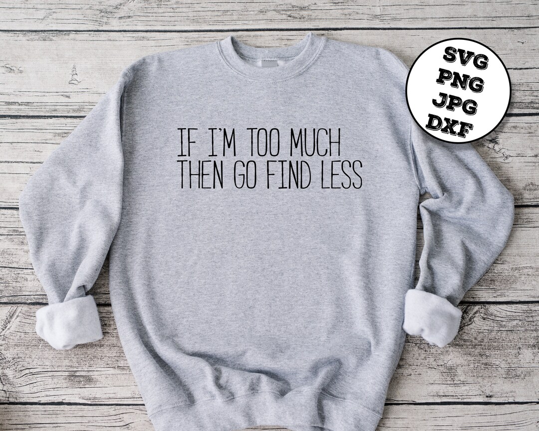 Go Find Less SVG - Etsy