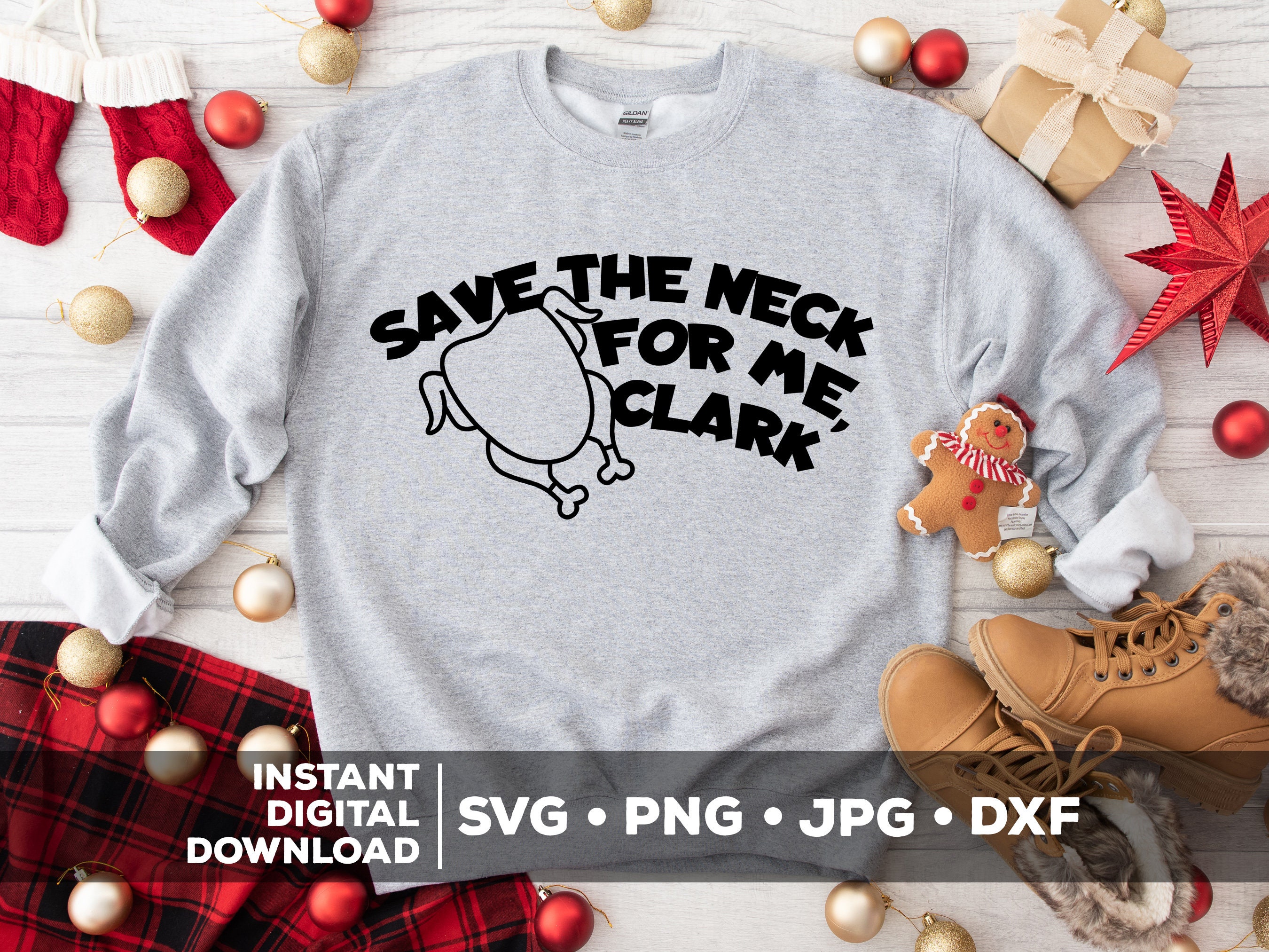 Save the Neck for Me, Clark SVG - Etsy