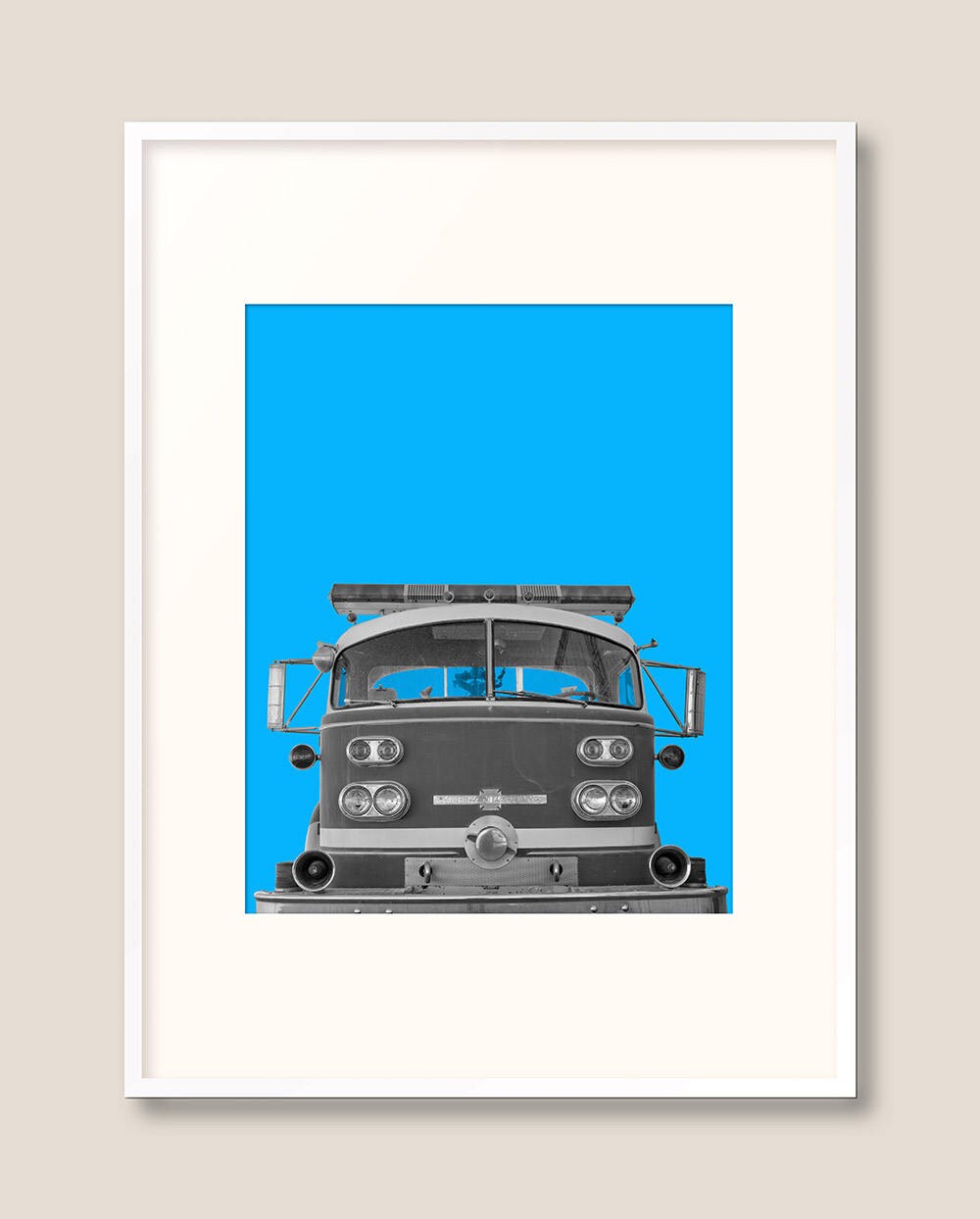 Fire Engine Downloadable Art, 3 Colors - Etsy