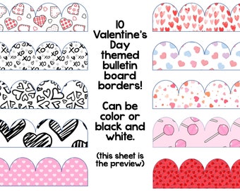Valentine Bulletin Board | Etsy