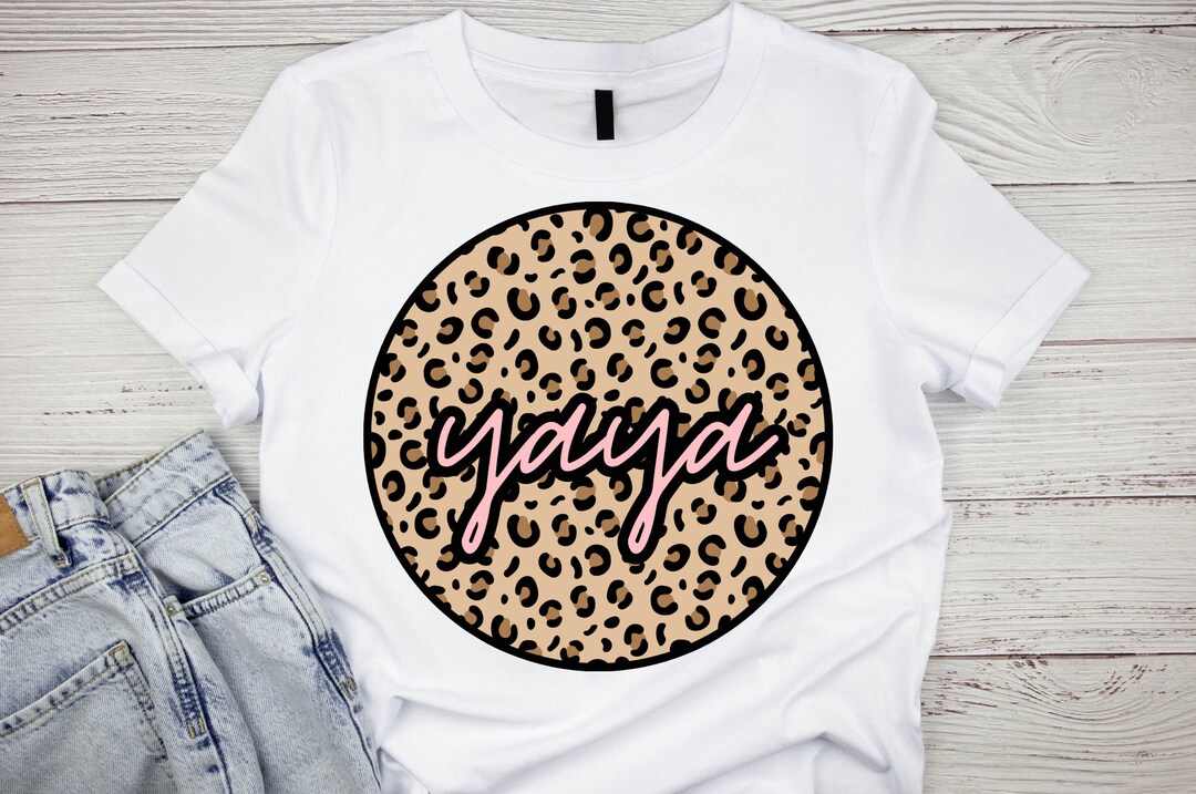 YAYA Cheetah Circle, Yaya, Yaya PNG, Yaya Sublimation, Yaya Sticker ...