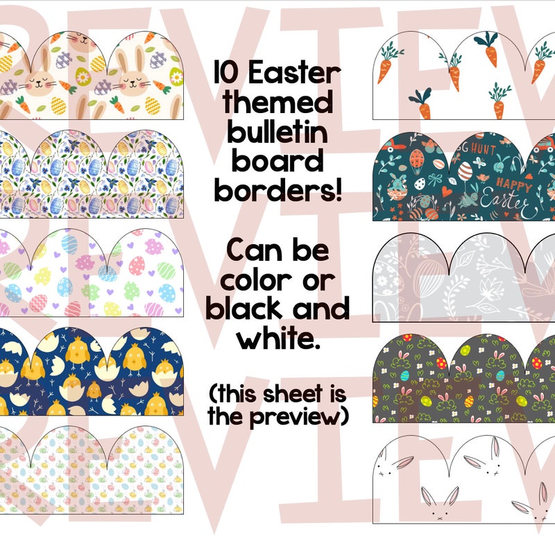 Easter Border - Etsy