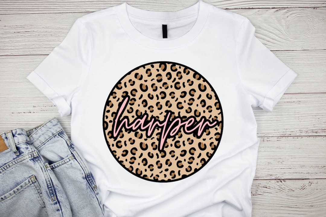 HARPER Cheetah Circle, Harper, Harper PNG, Harper Sublimation, Harper ...