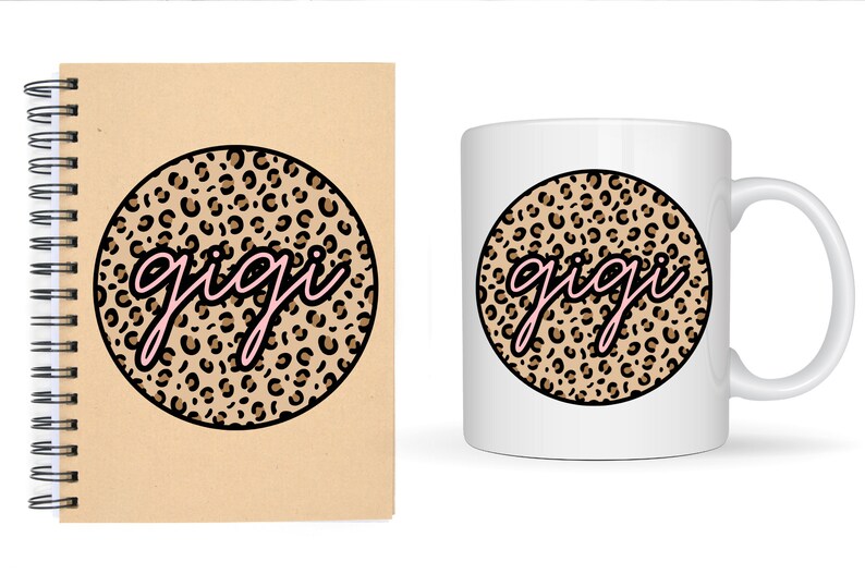 Gigi Cheetah Circle, Gigi, Gigi PNG, Gigi Sublimation, Gigi Sticker ...