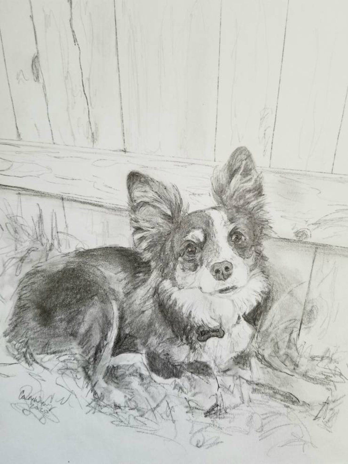 Custom Graphite Pet Portrait 8x10 - Etsy