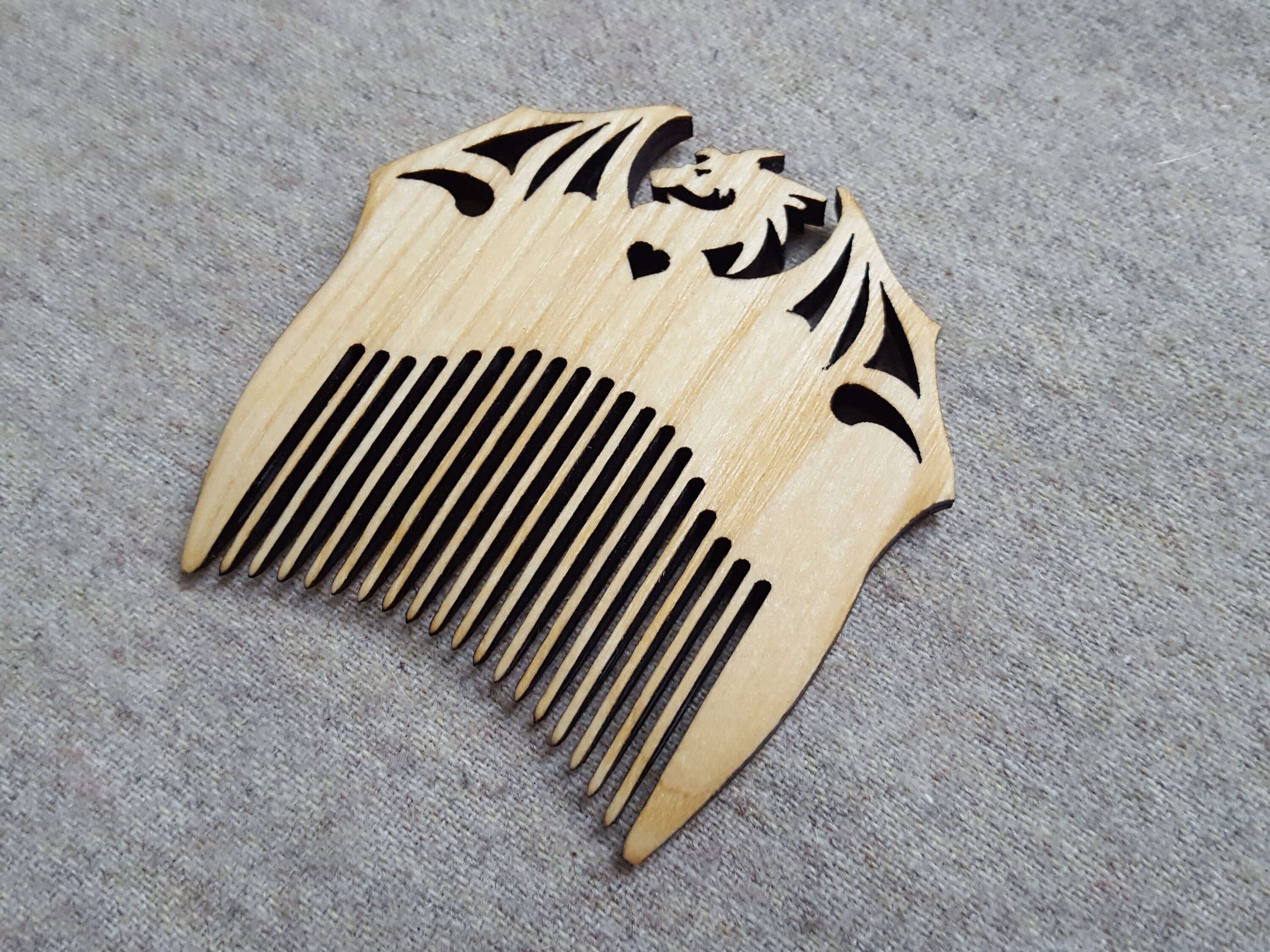 Fantasy Wooden Comb Dragon Comb | Etsy