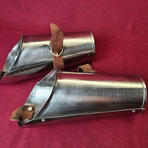 Steel Bracer Set, Medieval Armor, Steel Bracers - Etsy