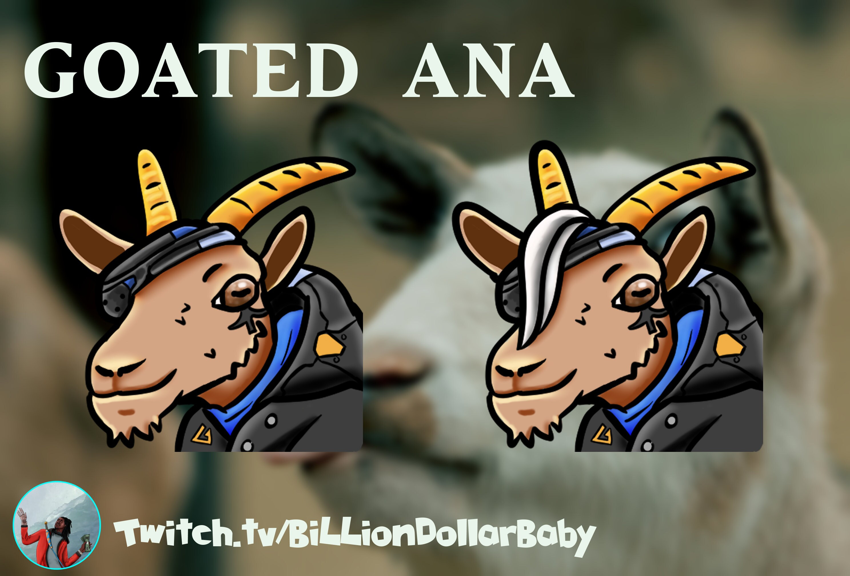 Overwatch 2 Ana Goat Emote - Etsy