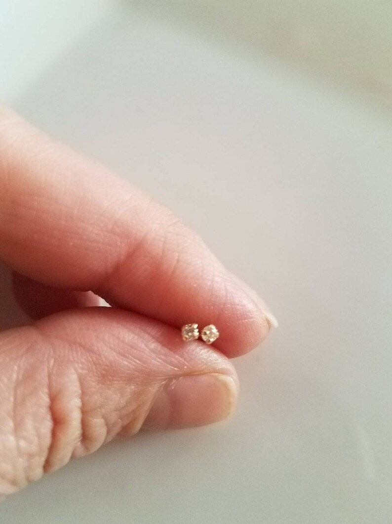 14k GOLD STUDS SCREW Back Safety Ball Backs Baby Earrings - Etsy