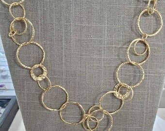 Big Circle Necklace - Etsy