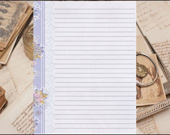 Lined stationery | Etsy