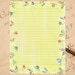 Multi Color Border Lined Stationery 8.5x11 25 Sheets and 10 Color ...