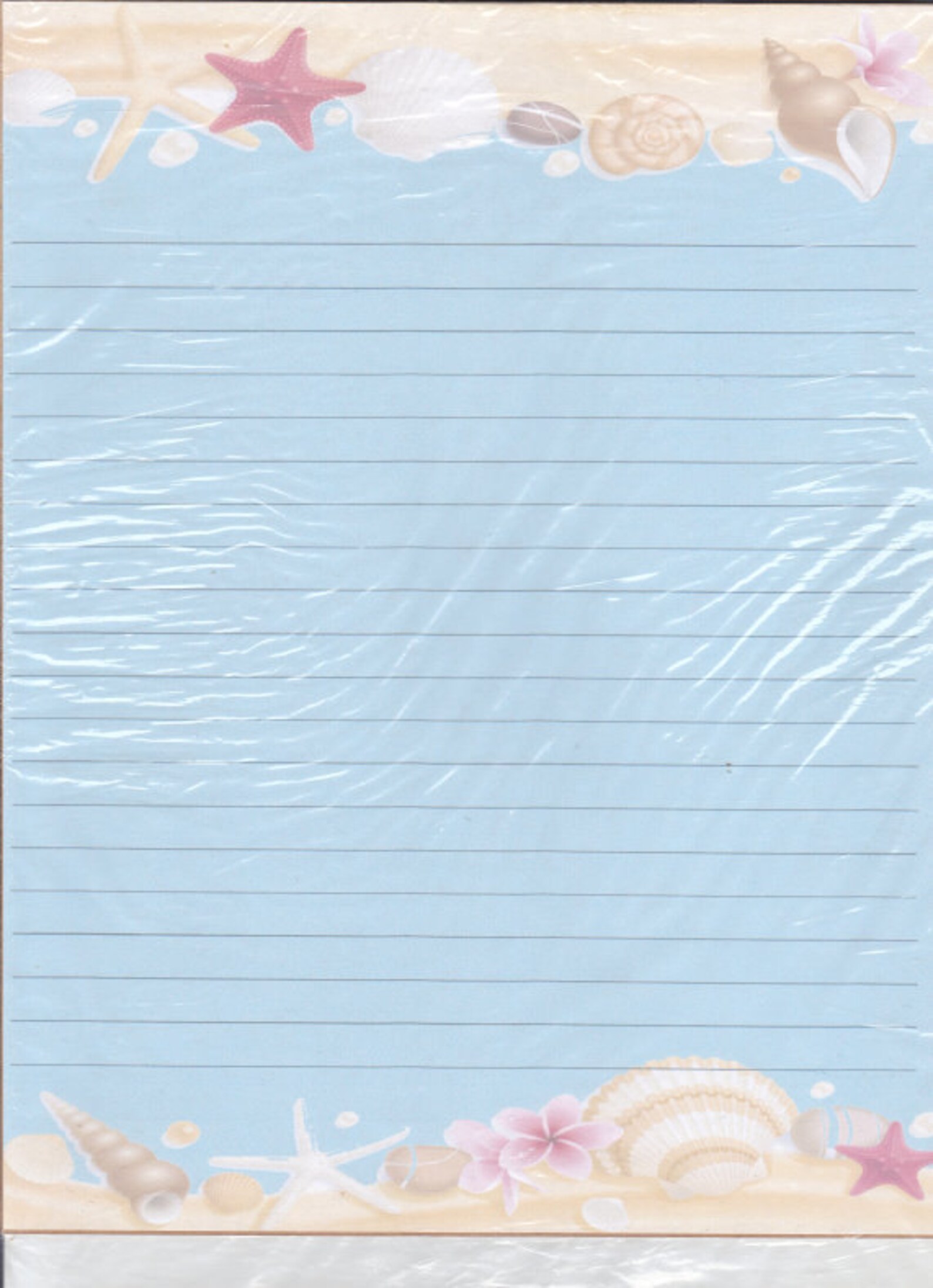 Seashore Inspired Lined Stationery 8.5 X 11 25 - Etsy