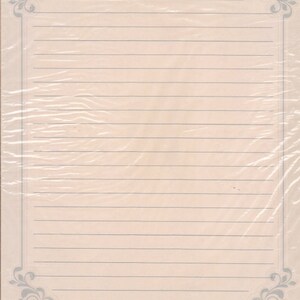 Classic Tan Pattern Lined Stationery 8.5" X 11" 25 Sheets and 10 Color ...
