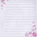 Pink Floral Border Lined Stationery 8.5x11 25 - Etsy