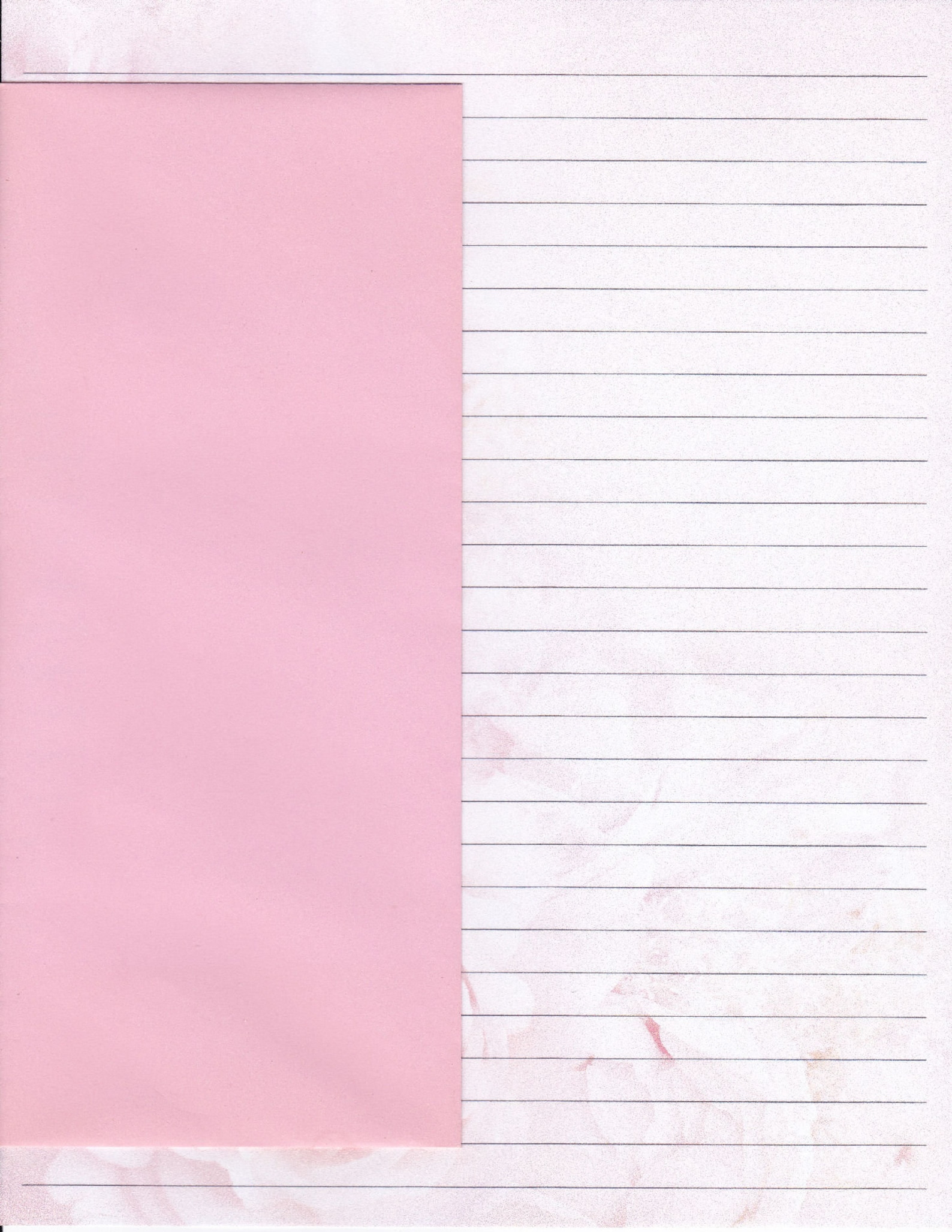 Pink Floral Background Writing Paper 8.5x11 With | Etsy