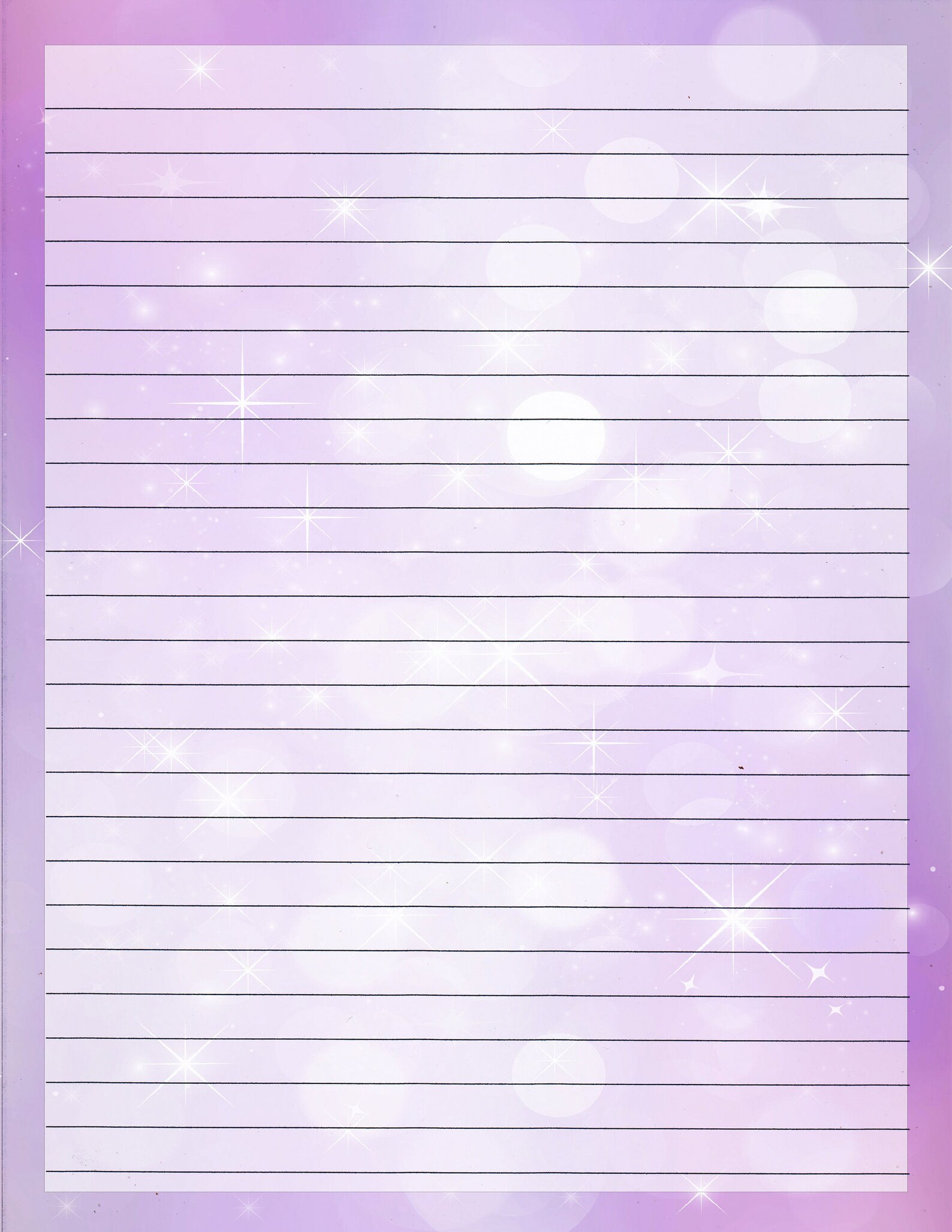 Whimsical Border Fine Lined Stationery 8.5 X 11 25 - Etsy