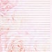 Pink Floral Background Writing Paper 8.5"x11" With 25 Sheets and 10 ...