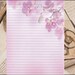 Nice Floral Edged Lined Writing Paper 8.5x11 25 Sheets and Color ...