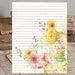 Fall Floral Background Writing Paper 8.5"x11" With 25 Sheets and 10 ...