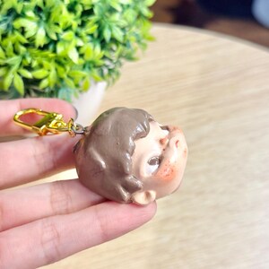 Handmade Hirono Keychain - Clay Charm Accessory - Etsy