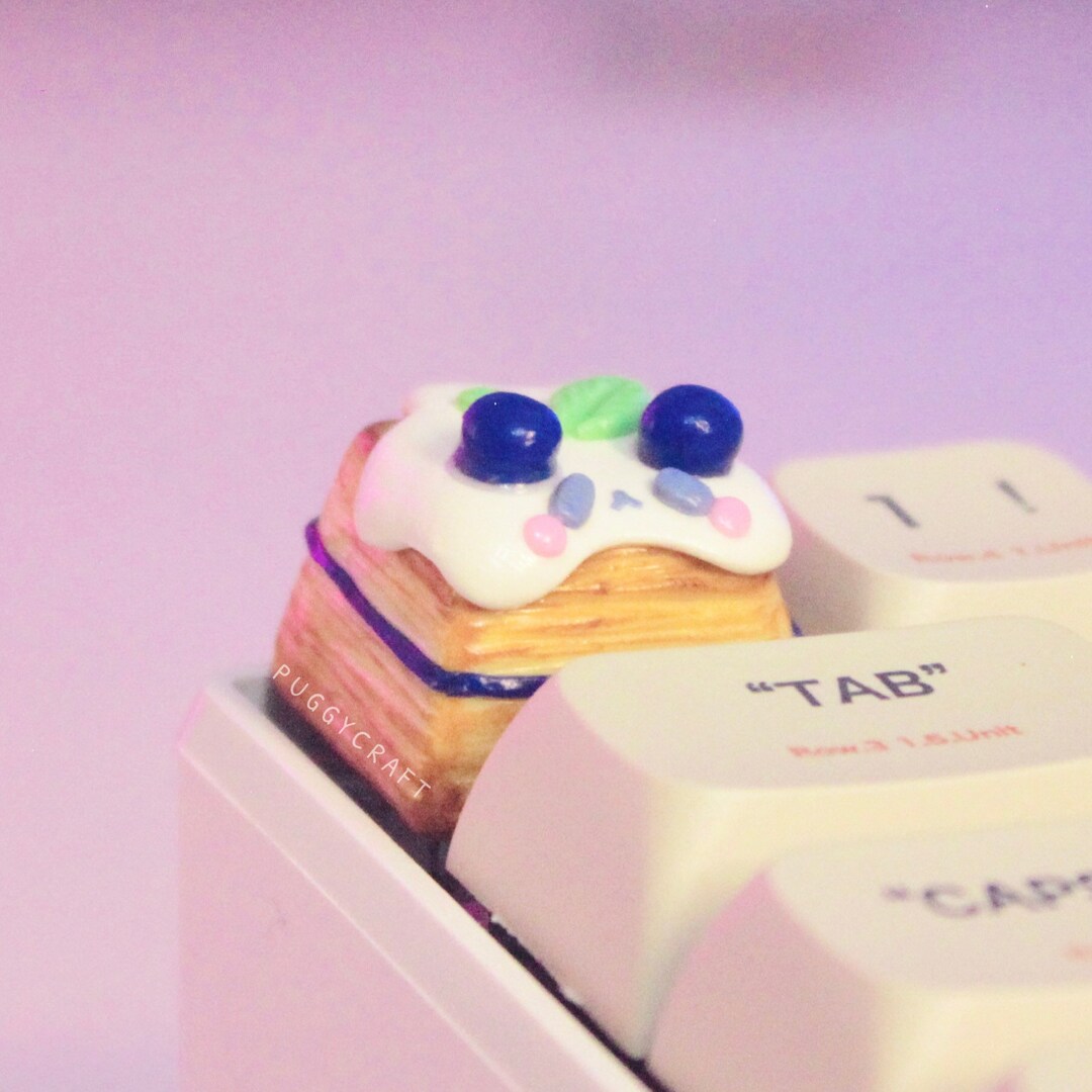 Blueberry Panda Pastry Handmade Artisan Keycap - Etsy