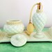 Vintage Avon, Vanity Set, 3pc Vanity Set, Quilted Look Vanity Set ...
