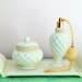 Vintage Avon, Vanity Set, 3pc Vanity Set, Quilted Look Vanity Set ...