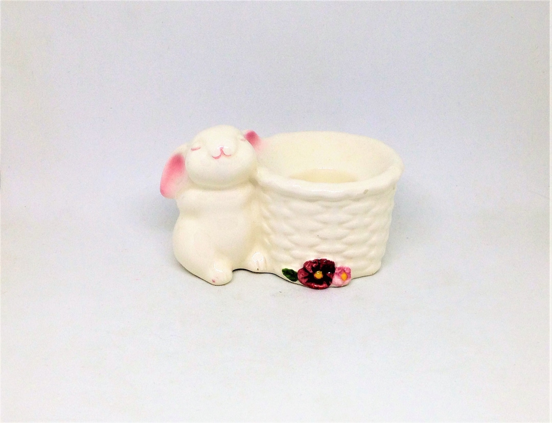 Vintage Avon, Rabbit Candle Holder, Avon Bunny Candle Holder, Bunny ...
